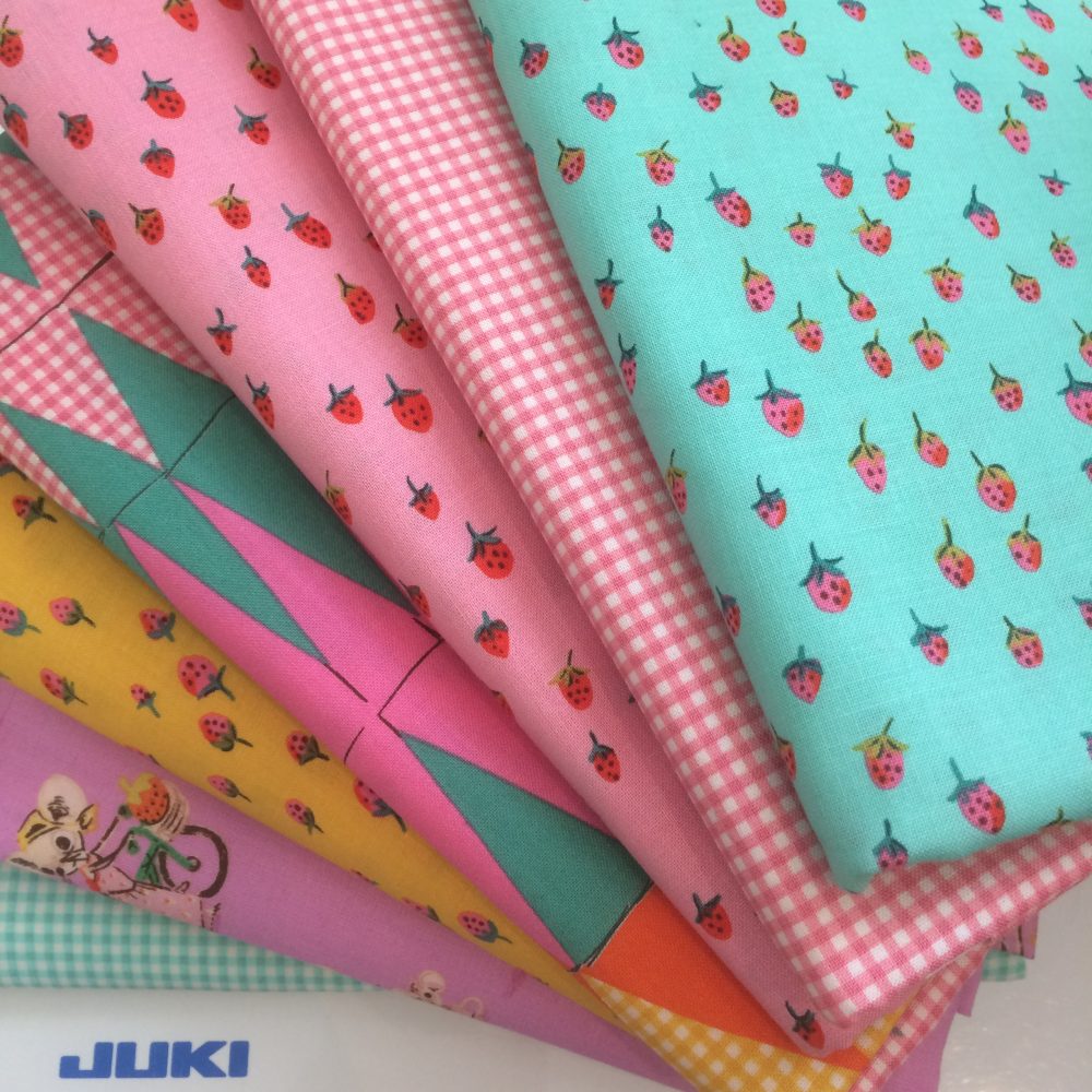 Heather Ross wonky triangle Trixie whole cloth - Juki Club