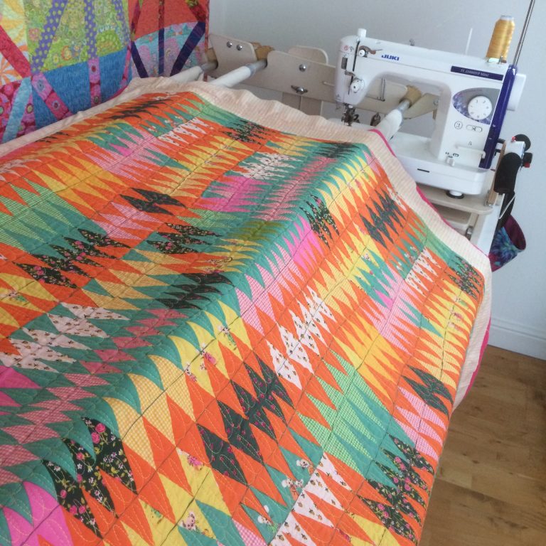 Heather Ross wonky triangle Trixie whole cloth - Juki Club