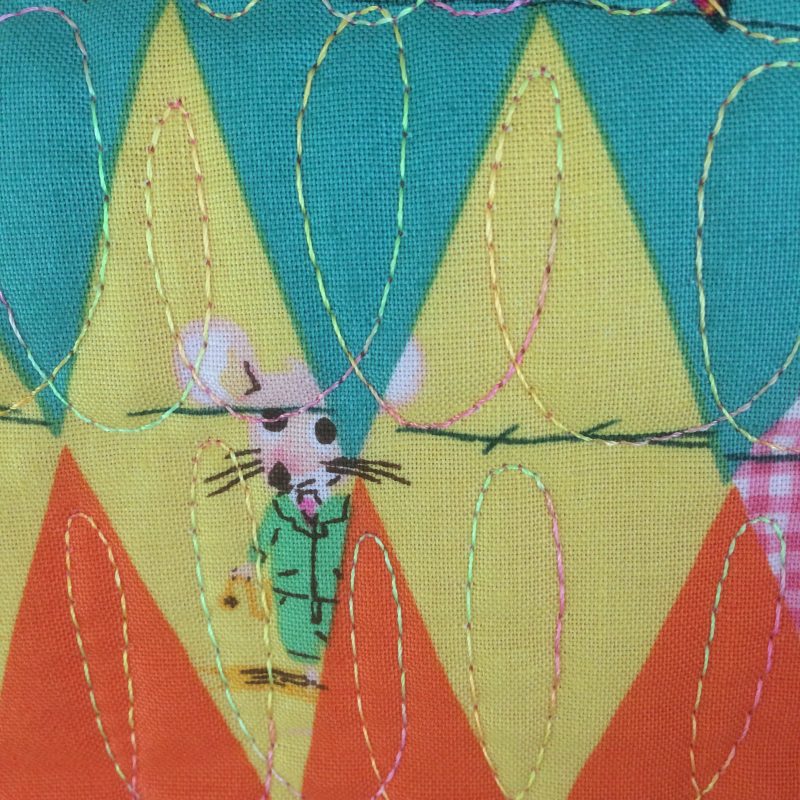 Heather Ross wonky triangle Trixie whole cloth - Juki Club