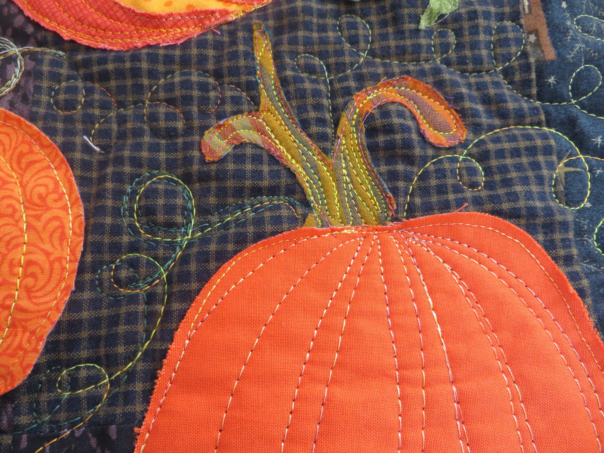 Pumpkin Patch - a raw edge applique quilt - Juki Club
