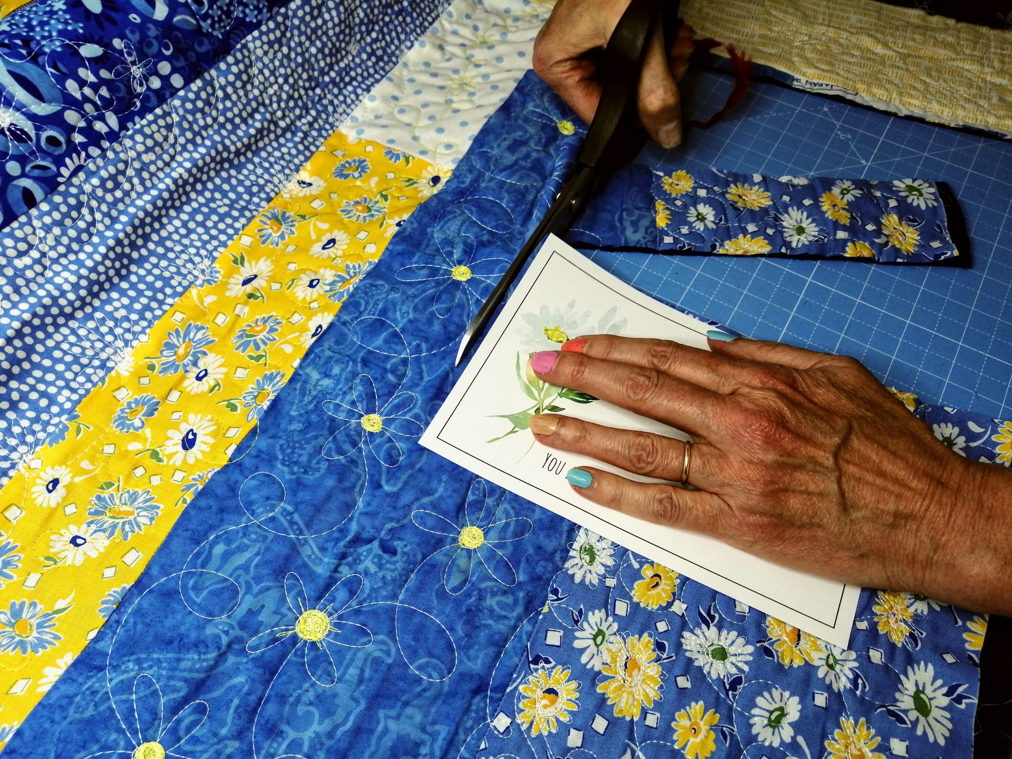 Fabric Postcard Swap - Juki Club