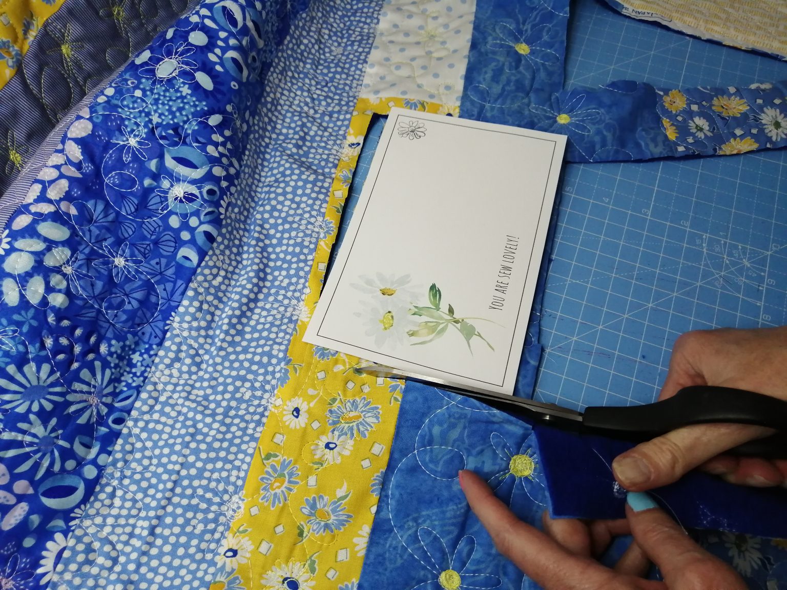 Fabric Postcard Swap - Juki Club